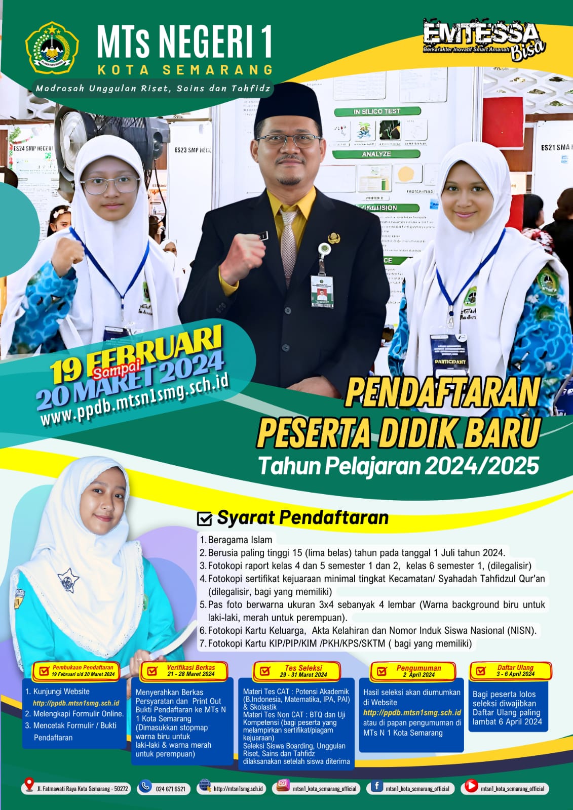 INFORMASI PPDB 2024/2025 – MTs NEGERI 1 KOTA SEMARANG